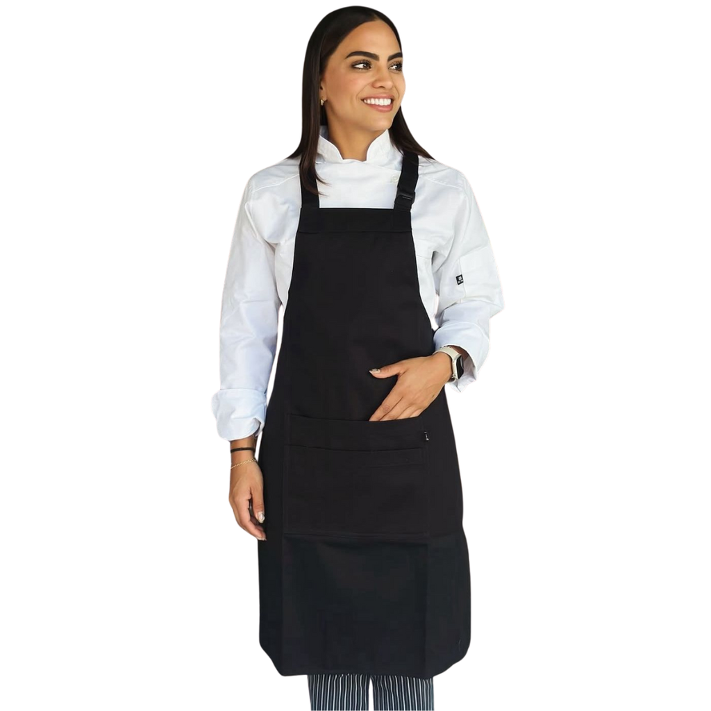 zittro Mandil delantal chef Básico 4B Negro. R92301-001 UNI | zittro